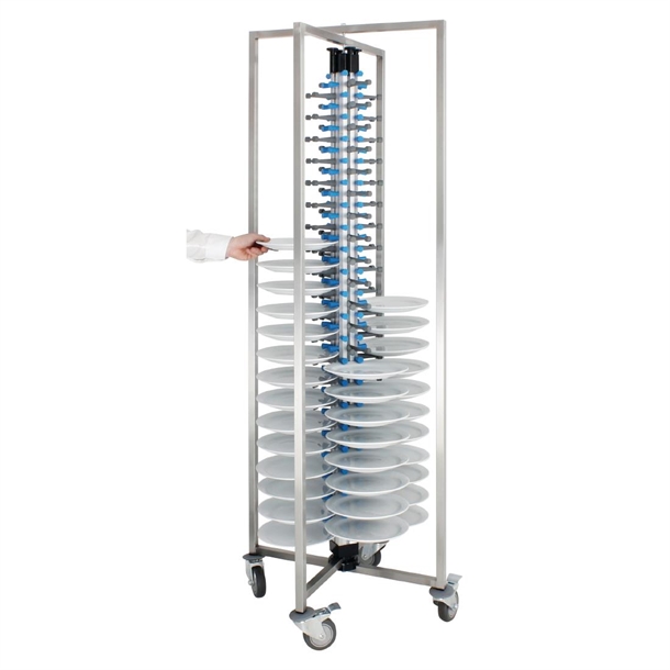 Vogue Mobile Plate Rack 84 Plates - GK978 - Buy Online at Nisbets