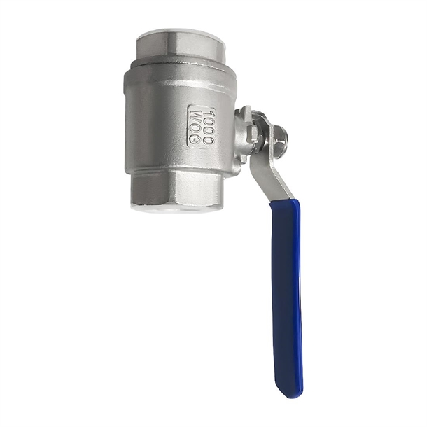 Buffalo Stainless Steel Two-Piece Ball Valve - AU518 - Nisbets