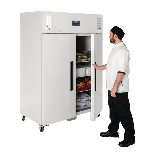 Polar G-Series Upright Double Door Freezer 1200Ltr White - CD616 - Buy ...