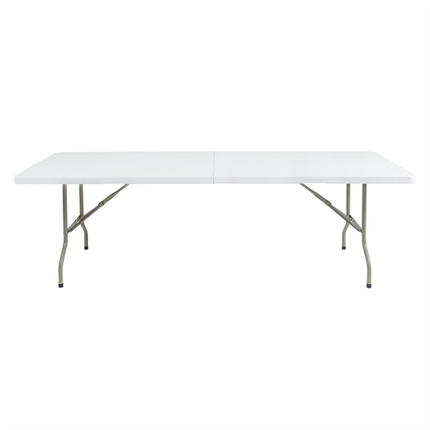 Bolero Rectangular Centre Folding Table White 8ft (Single) - CF375 ...
