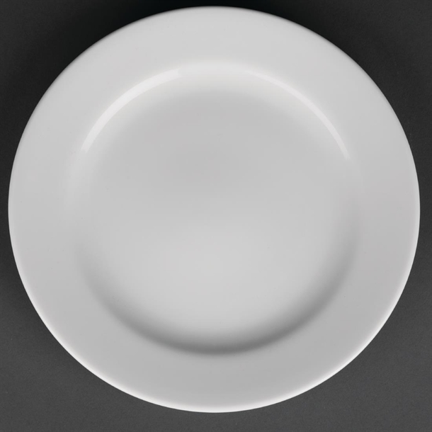 Royal Porcelain Classic White Wide Rim Plates 210mm (12 Pack) - CG007 ...