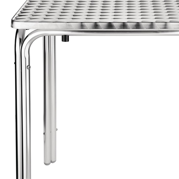 Bolero Steel and Aluminium Square Leg Table 600mm - CG837 - Buy Online ...