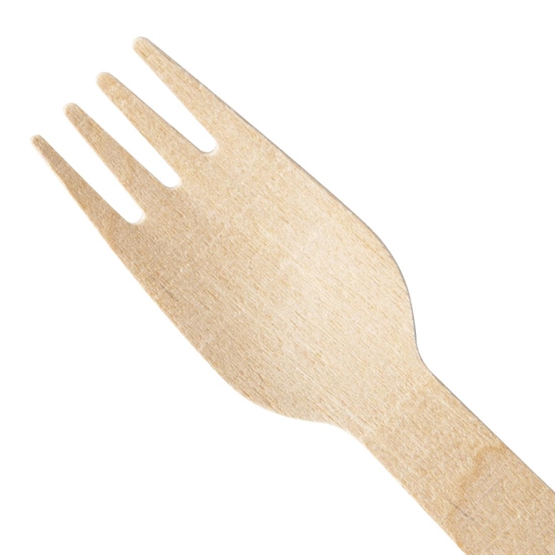 Fiesta Compostable Individually Wrapped Wooden Forks (Pack of 500 ...