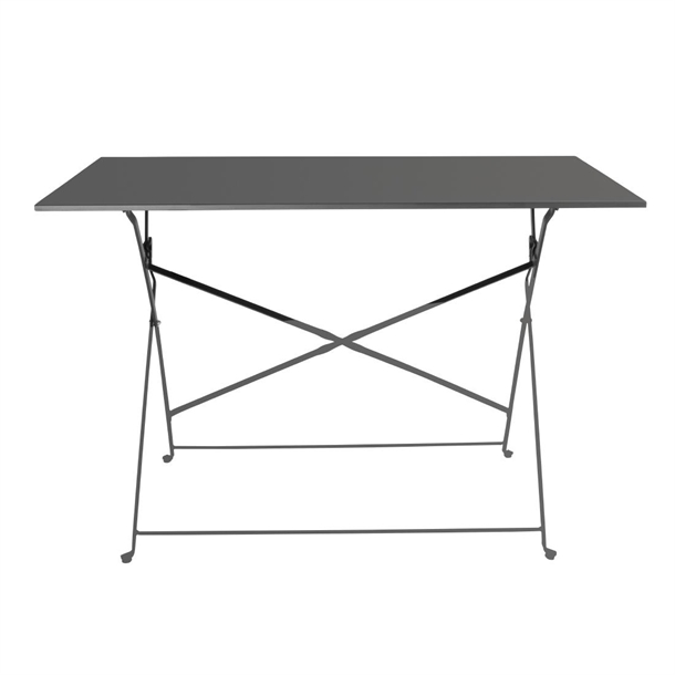 Bolero Perth Black Pavement Style Folding Table 1100x700mm - CH968 ...