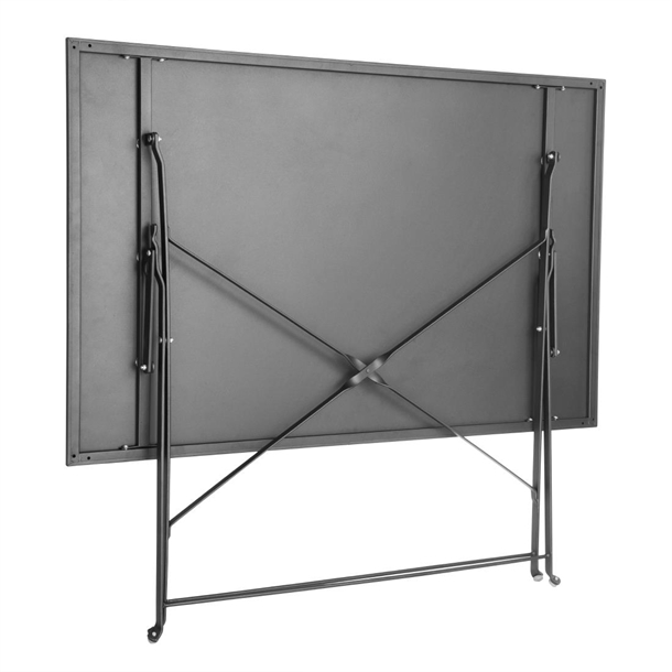 Bolero Perth Black Pavement Style Folding Table 1100x700mm - CH968 ...