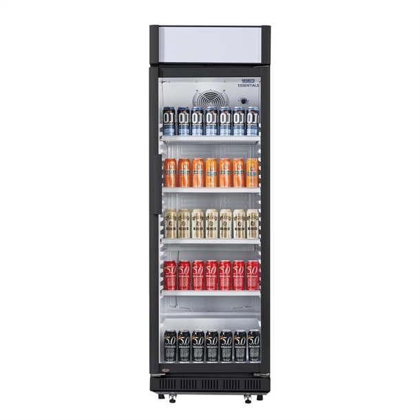 Nisbets Essentials Upright Display Cooler with Light Box 346Ltr - CJ794 ...