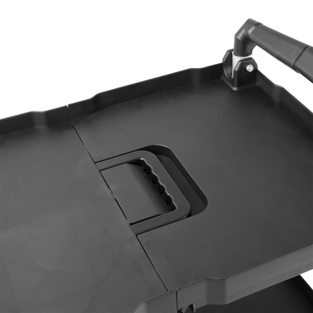 Vogue 3 Tier PP Folding Trolley Black Small - CK113 - Buy Online at Nisbets