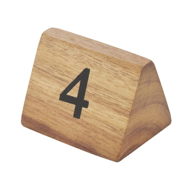 Olympia Acacia Table Number Signs Numbers 1-10 - CL392 - Buy Online at ...