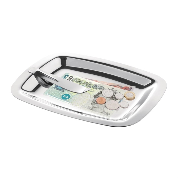 Olympia Square Stainless Steel Tip Tray With Bill Clip - CM759 - Buy ...