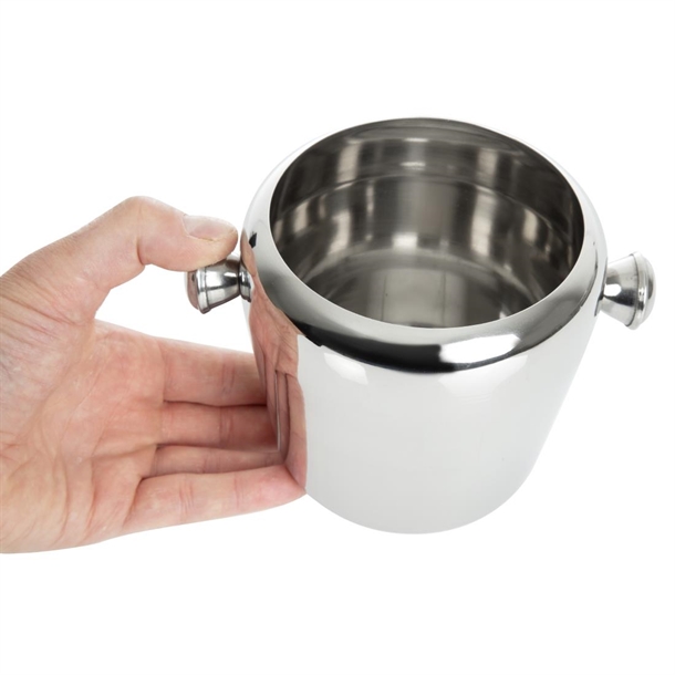 Olympia Mini Ice Bucket Stainless Steel 1Ltr - CM863 - Buy Online at ...