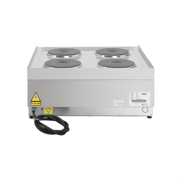 Buffalo 600 Series 4 Ring Electric Hob - CU471 - Buy Online at Nisbets