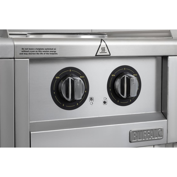 Buffalo 600 Series 2 Ring Electric Hob - CU472 - Buy Online at Nisbets