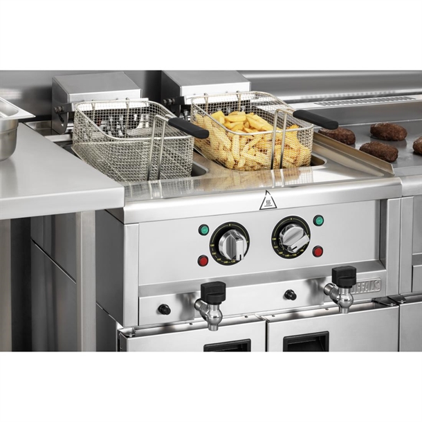 Buffalo 600 Series Twin Tank Electric Fryer 2 x 8Ltr - CU477 - Buy ...