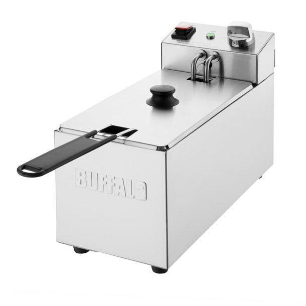 Buffalo Single Tank Single Basket 3Ltr Countertop Fryer 2kW - CU614 ...