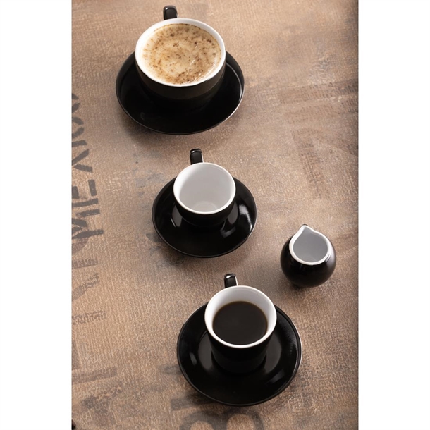 Olympia Cafe Coffee Cup Black - 230ml 8fl oz (Pack of 12) - CU953 - Buy ...