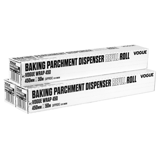 Vogue Baking Parchment 50m fits Wrap450 Dispenser (3 Pack) - CW205 ...