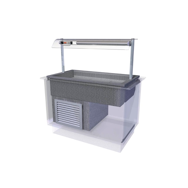 CED Designline Drop In Cold Well Self Service 1175mm - CW611 - Nisbets
