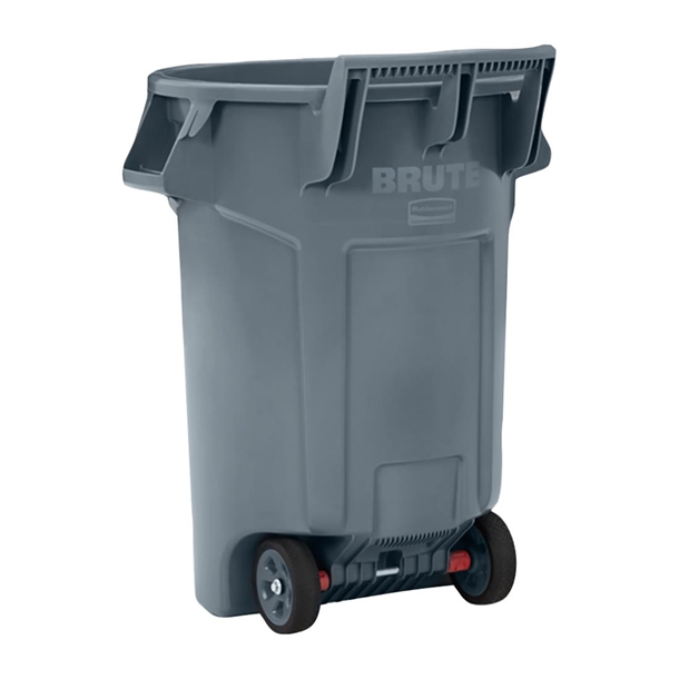 Rubbermaid Wheeled BRUTE Recycling Bin Grey 167Ltr - CX982 - Nisbets