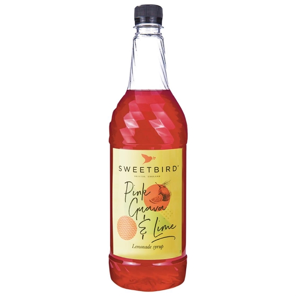 Sweetbird Pink Guava & Lime Lemonade Syrup 1Ltr - CZ281 - Nisbets