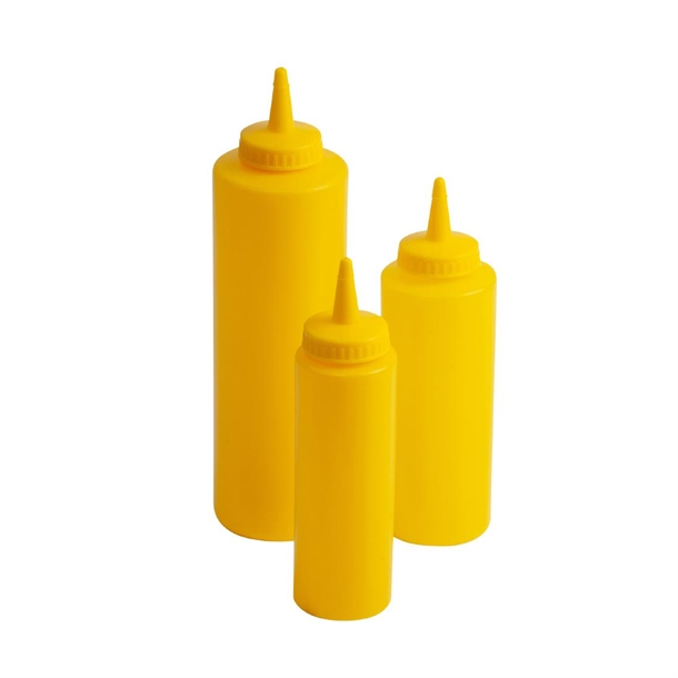 Beaumont Squeeze Sauce Bottle Yellow 8oz - CZ651 - Nisbets