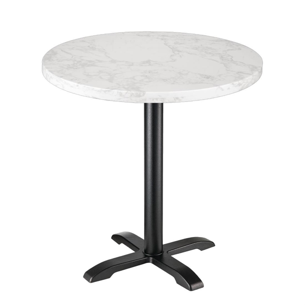 Bolero Round Marble Effect Tabletop White 600mm - DC300 - Buy Online at ...