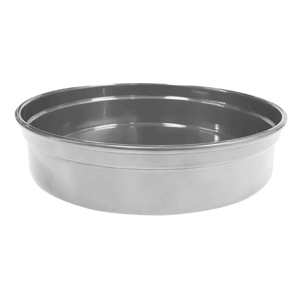 Tomkin Chef Inox Round Aluminium Bar Tray Silver 300x50mm - DD436 - Nisbets
