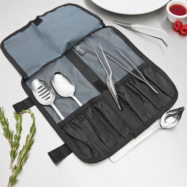 Mercer Culinary 6 Piece Chef Plating Kit with Storage Roll - DE454 ...