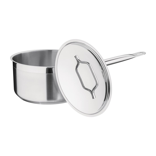 Nisbets Essentials Stainless Steel Saucepan 3000ml - DF671 - Buy Online ...