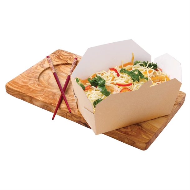 Colpac Recyclable Microwavable Food Boxes Rectangular 985ml / 34oz ...
