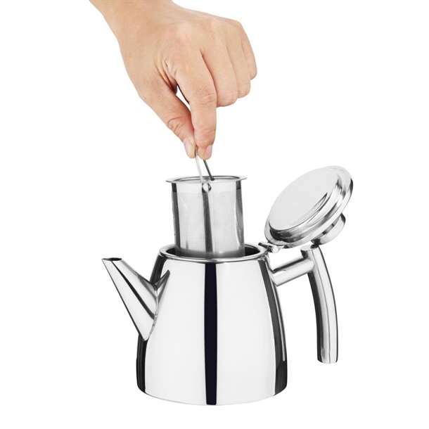 Olympia Conical Insulated Stainless Steel Teapot with Filter 350ml ...