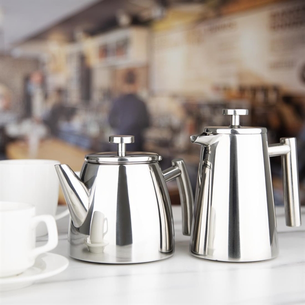 Olympia Conical Insulated Stainless Steel Teapot with Filter 350ml ...