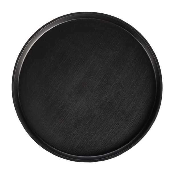 Coucou Dual Colour Round Edge Plate 270mm - Black & Black (12 Pack ...