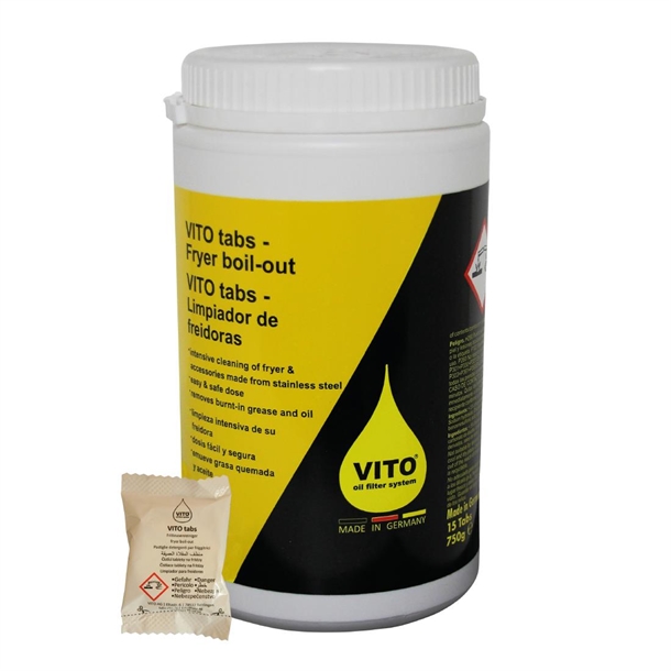 VITO Fryer Boil-Out Tabs (15 Tabs Pack) - DU887 - Nisbets