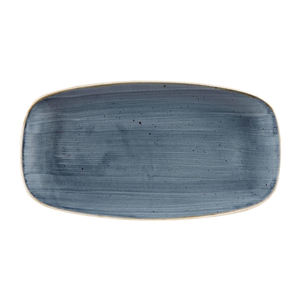 Churchill Stonecast Rectangular Plates Blueberry 189 x 355mm (6 Pack ...