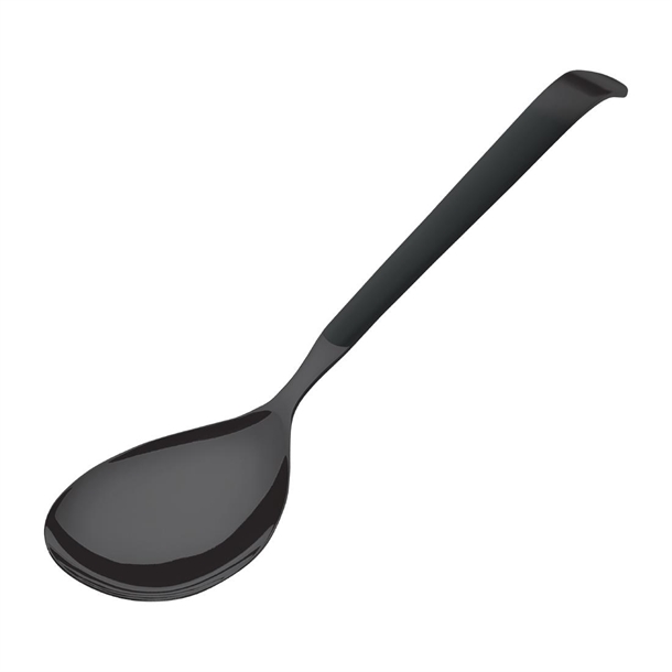 Amefa Buffet Solid Serving Spoon Black (6 Pack) - DX665 - Nisbets