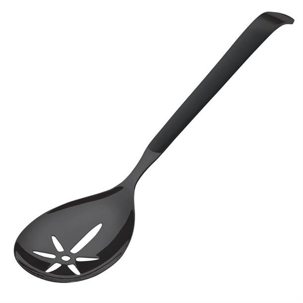 Amefa Buffet Slotted Serving Spoon Black (6 Pack) - DX666 - Nisbets