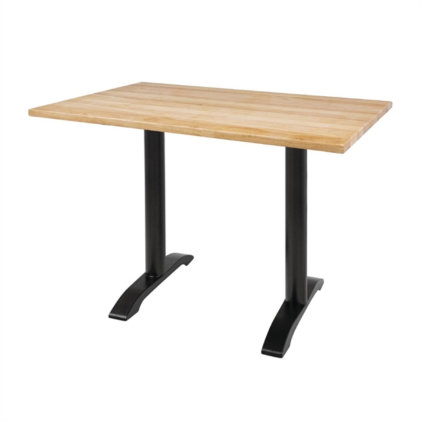 Bolero Pre-drilled Rectangular Tabletop Natural 1100 x 700mm - DY727 ...