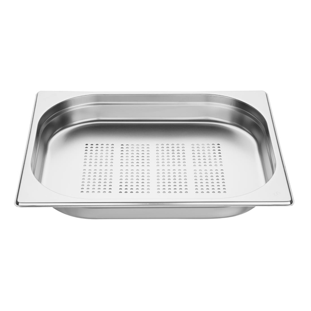 Vogue Stainless Steel Perforated 1/2 Gastronorm Tray 40mm - E698 - Buy ...