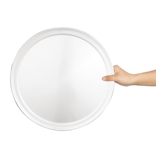 Vogue Aluminium Pizza Tray Wide Rim 355mm - F009 - Buy Online at Nisbets