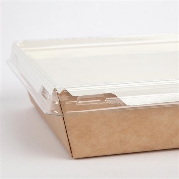 Colpac Fuzione Recyclable Paperboard Food Trays With Lid 1000ml / 35oz ...