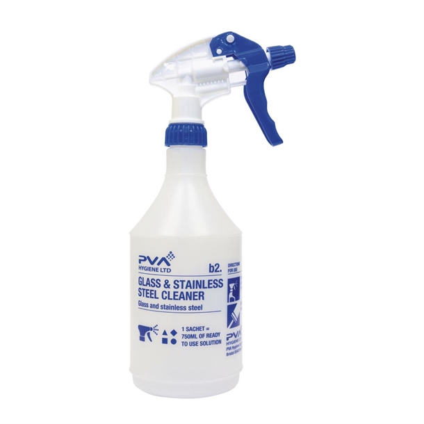 PVA Hygiene Glass and Stainless Steel Cleaner Trigger Spray Bottle ...