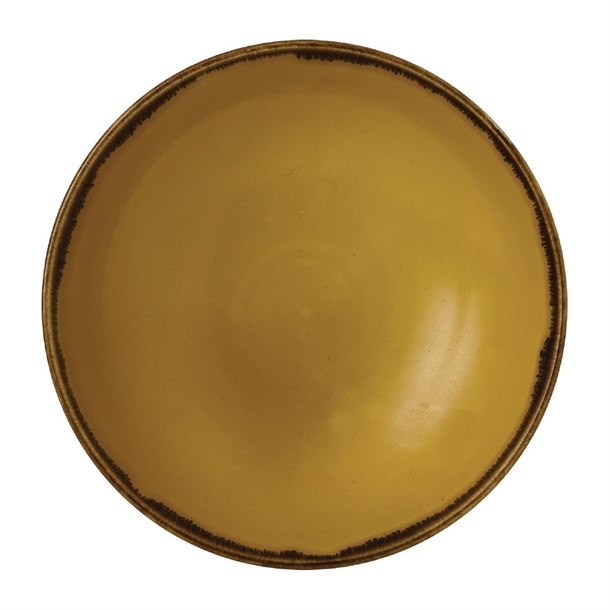 Dudson Harvest Coupe Bowls Mustard 182mm (12 Pack) - FJ775 - Nisbets