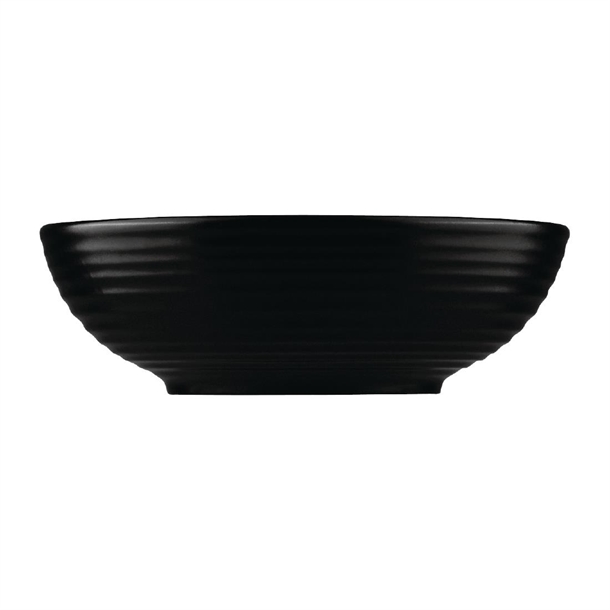 Dudson Evo Round Bowls Jet 178mm (6 Pack) - FK151 - Nisbets