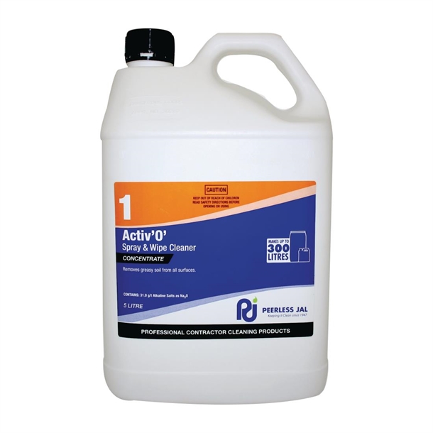 Peerless Jal 1-7 Series Active 0 Spray & Wipe Cleaner 5Ltr - FL915 ...