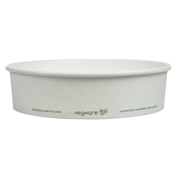 Vegware 185-Series Compostable Bon Appetit Wide PLA-lined Paper Food ...