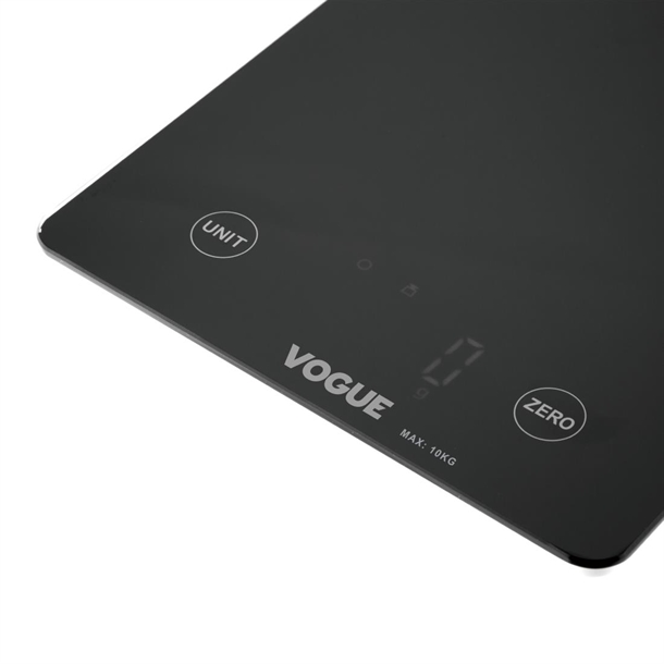 Vogue Digital Black Rectangular Scale 10kg - FS488 - Buy Online at Nisbets