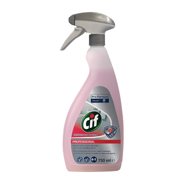 Cif Pro Formula 4-in-1 Washroom Cleaner and Disinfectant Ready To Use ...