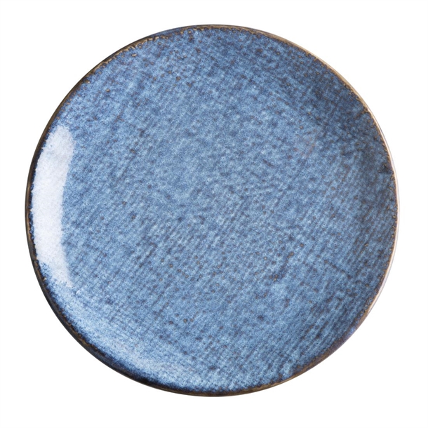 Olympia Denim Coupe Plates Blue 180mm (6 Pack) - FU220 - Nisbets