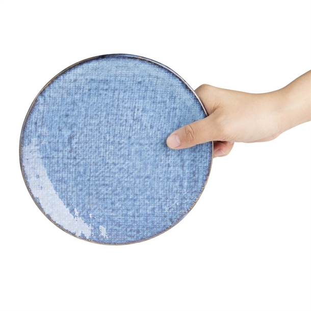 Olympia Denim Blue Coupe Plates 180mm (Pack of 6) - FU220 - Buy Online ...
