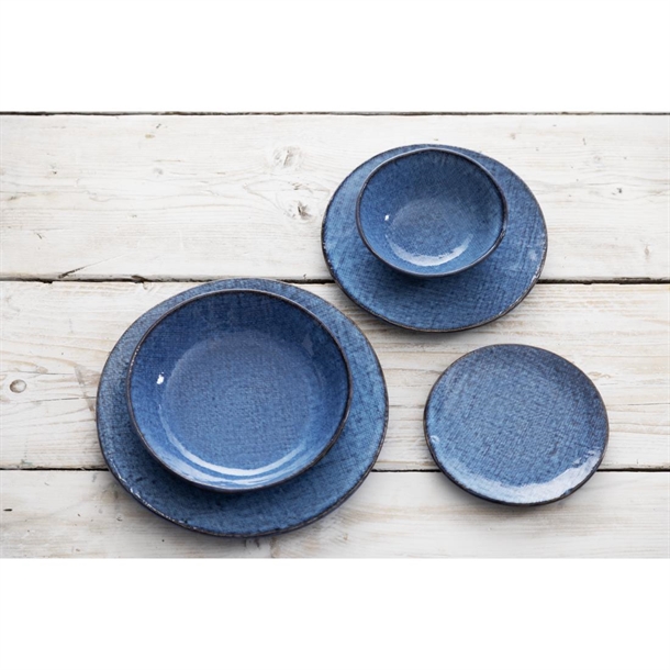 Olympia Denim Blue Coupe Plates 180mm (Pack of 6) - FU220 - Buy Online ...